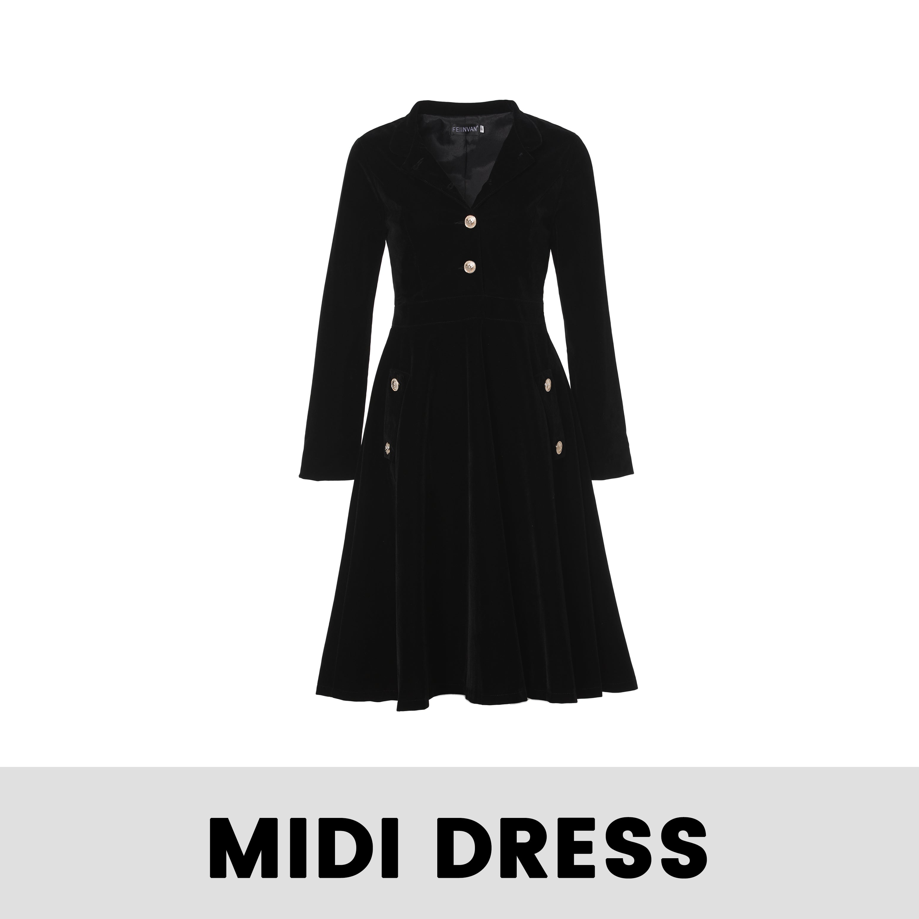 LAI MENG FIVE CATS - Midi Dress